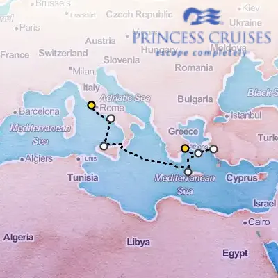 Sun Princess Mar 12: Mediterranean with Italy & Turkey Cruise from $1,185