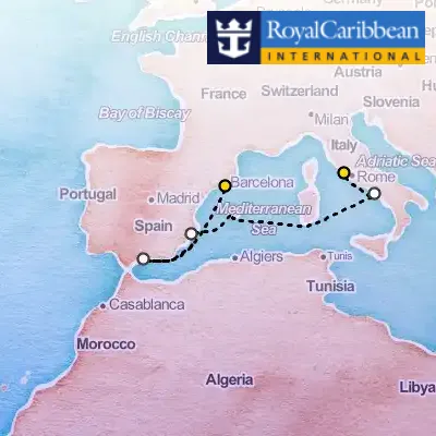 Royal Caribbean Legend of the Seas Jul 25: from Rome to Barcelona ...
